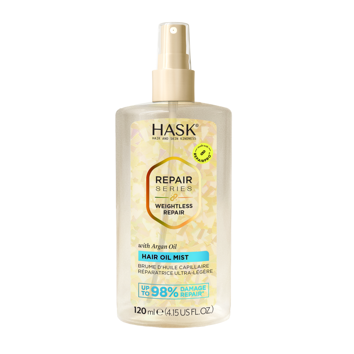 Hair Oil Mist - Weightless, Repairing Oil Mist with Argan Oil – HASK Beauty